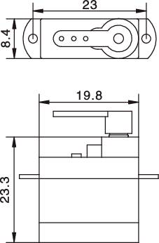 Buy Reely Micro servo S-0403 Analogue servo Gear box material: Plastic ...