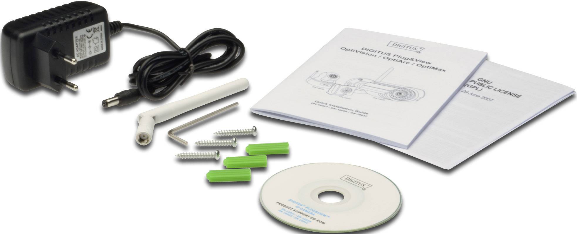 Digitus Plug&View OptiGuard DN-16049 Wi-Fi IP CCTV camera 1920 x 1080 p ...