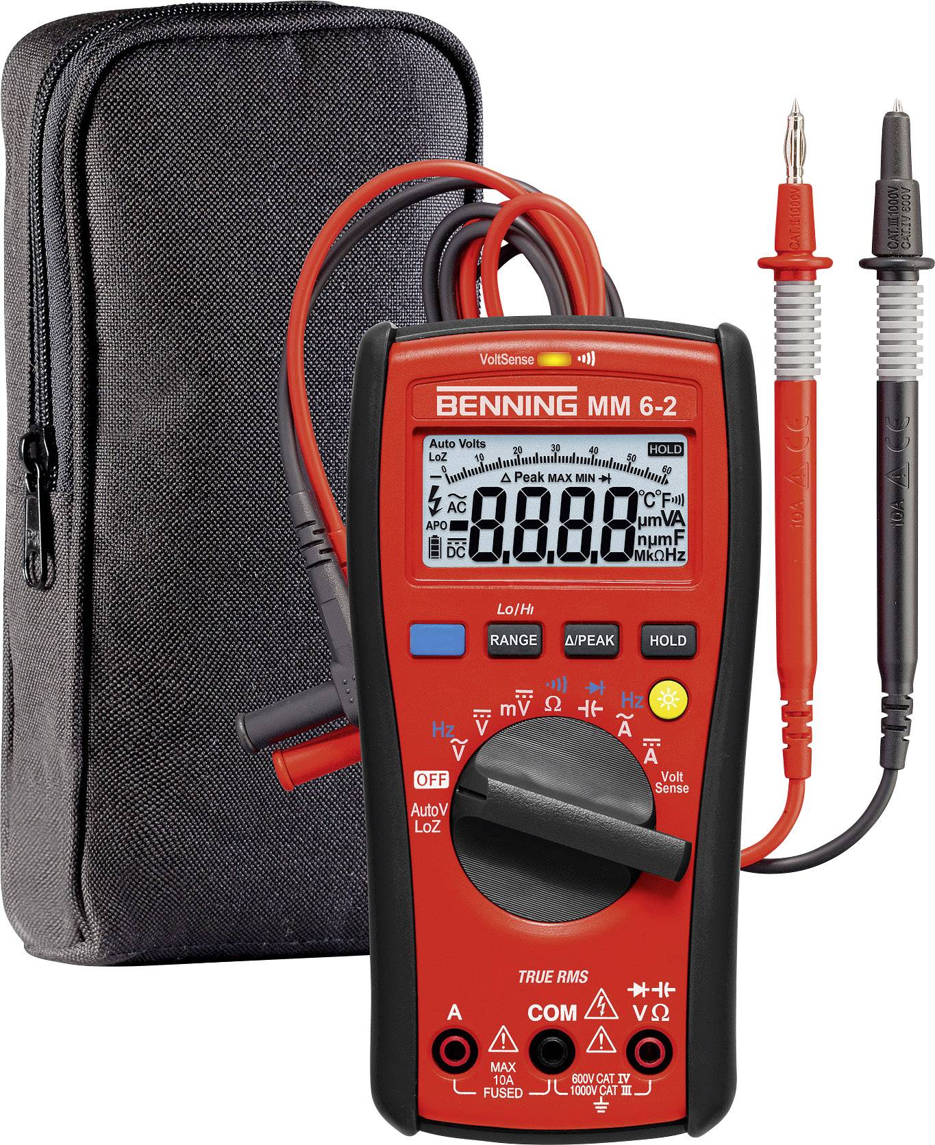 Benning MM 6-2 Handheld multimeter Digital CAT III 1000 V, CAT IV 600 V ...