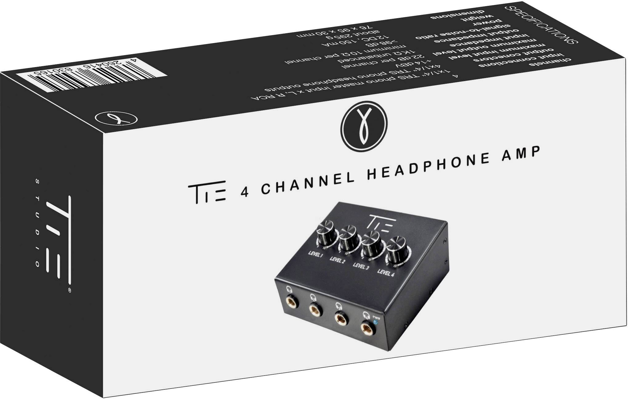 Buy Tie Studio 4 Kanal Headphone amplifier Black | Conrad Electronic