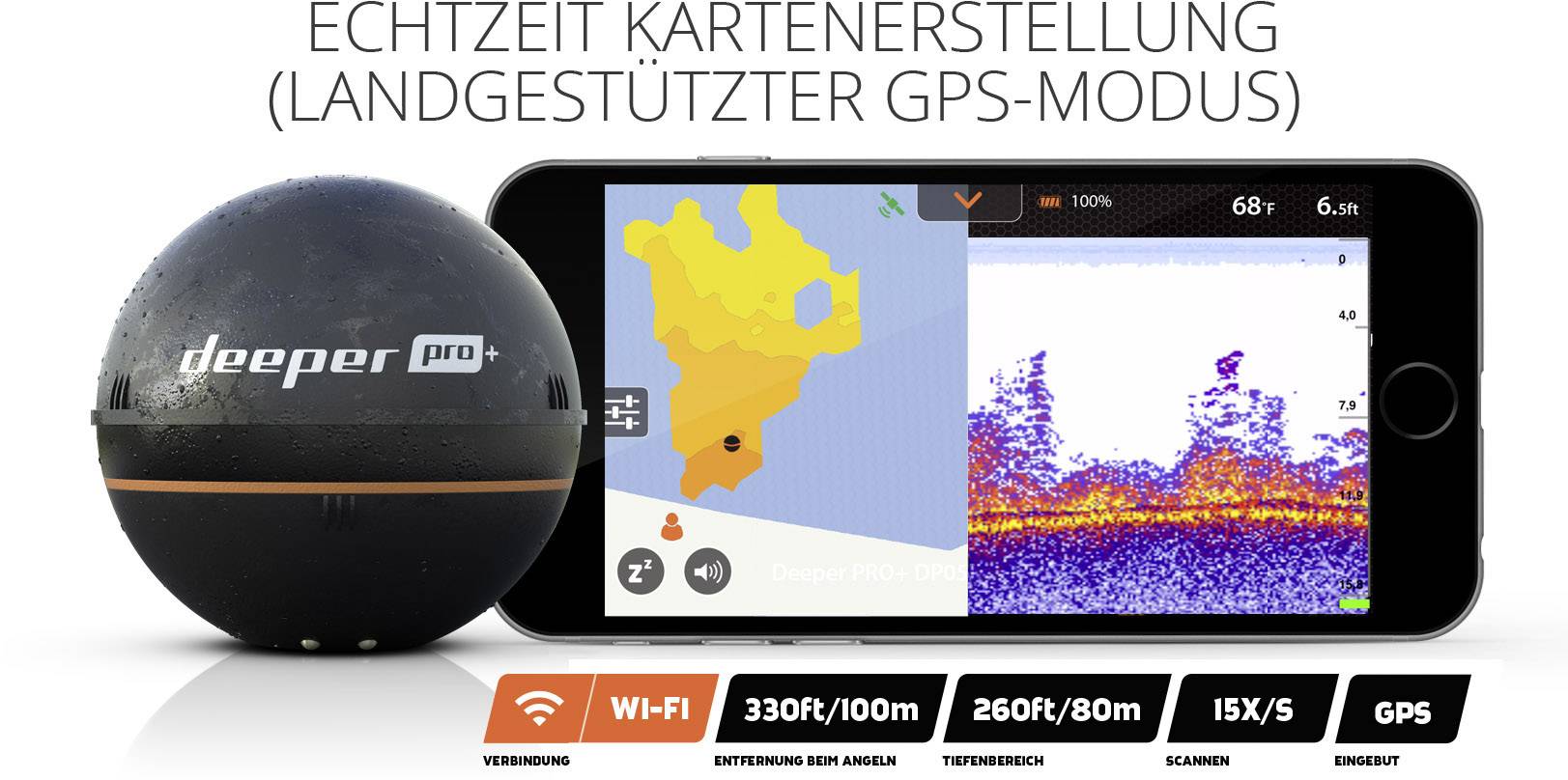 deeper Smart PRO+ Fishfinder | Conrad.com