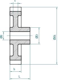 Buy Reely Polyoxymethylene Spur gear Module Type: 1.0 Bore diameter: 8 ...