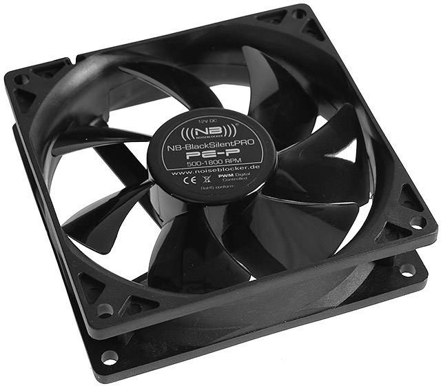 Buy NoiseBlocker BlackSilent Pro PE-P PC fan Black (W x H x D) 92 x 92 ...