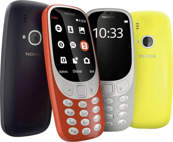 Nokia 3310 Dual Sim Mobile Phone Yellow