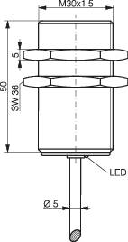 Buy Contrinex Inductive proximity sensor M30 shielded PNP DW-AD-603-M30 ...