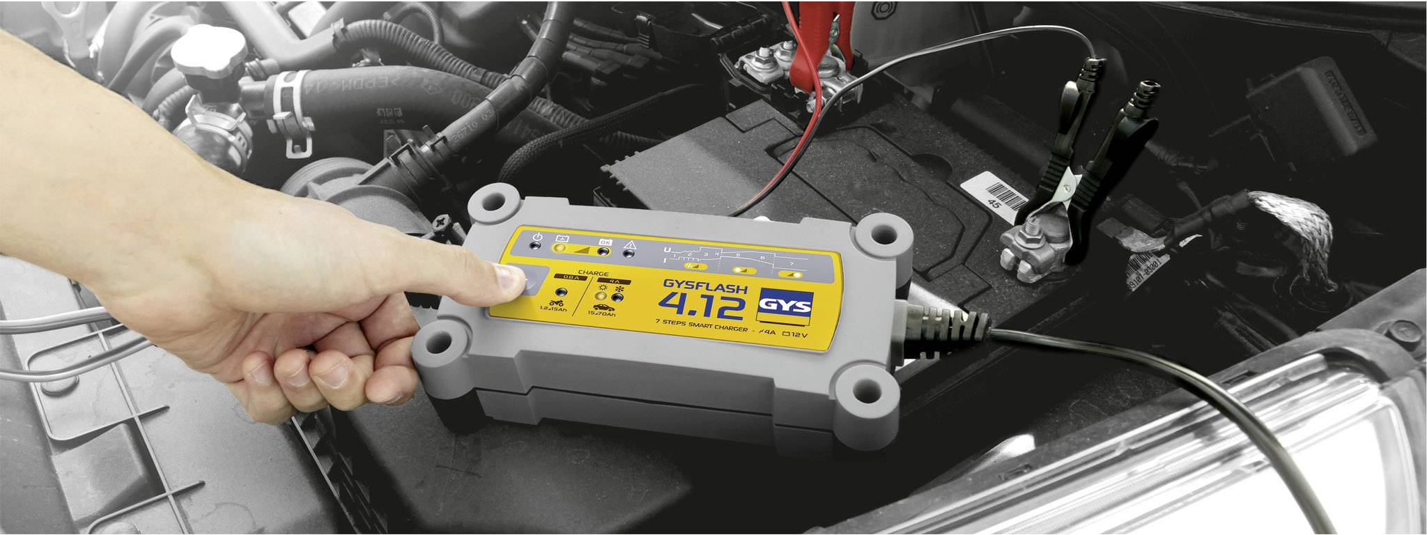 Buy GYS GYSFLASH 4.12 029422 Automatic charger 12 V 4 A | Conrad Electronic