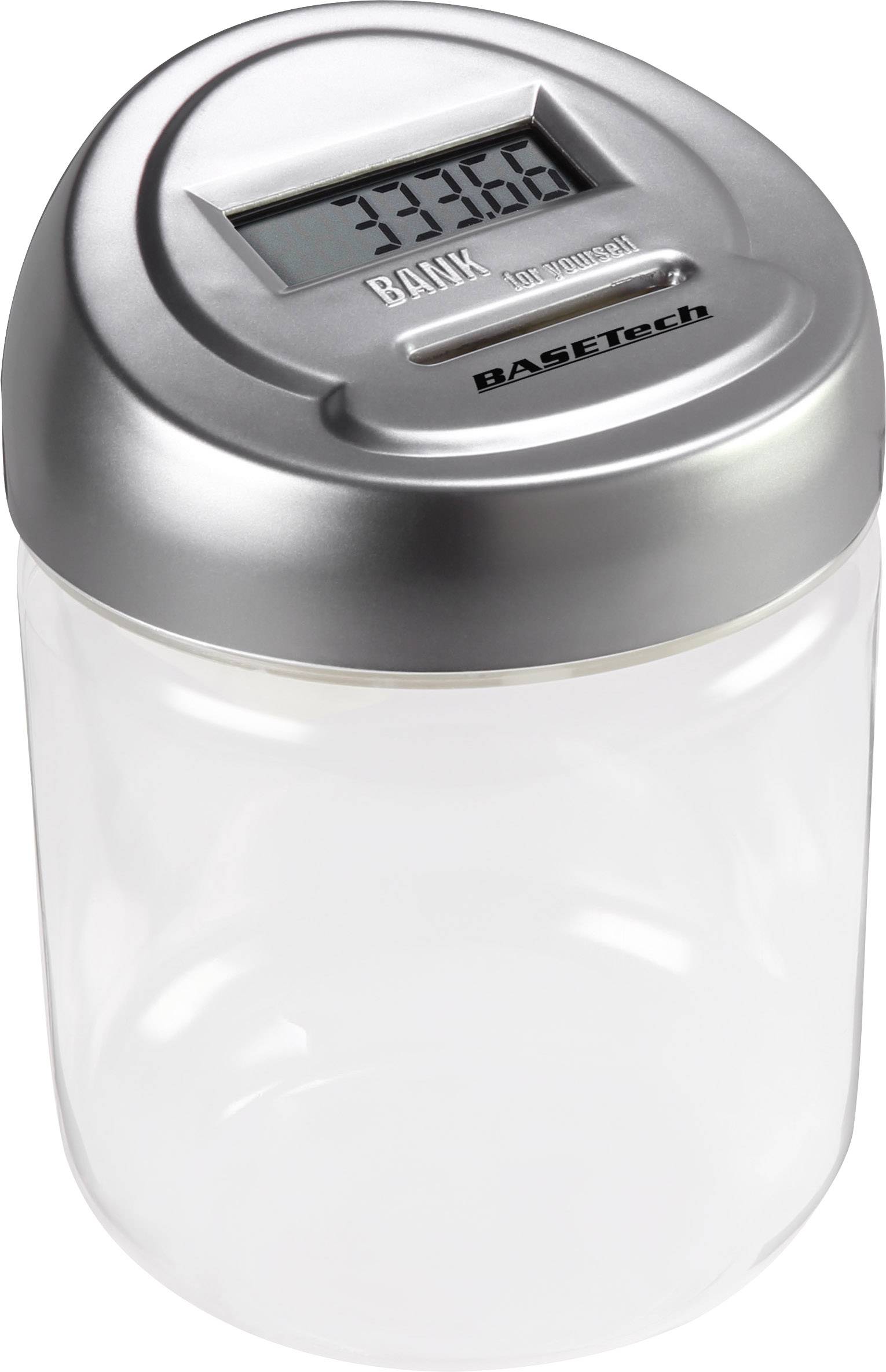 Basetech 1619410 Money box (+ digital counter) No. of coin compartments ...