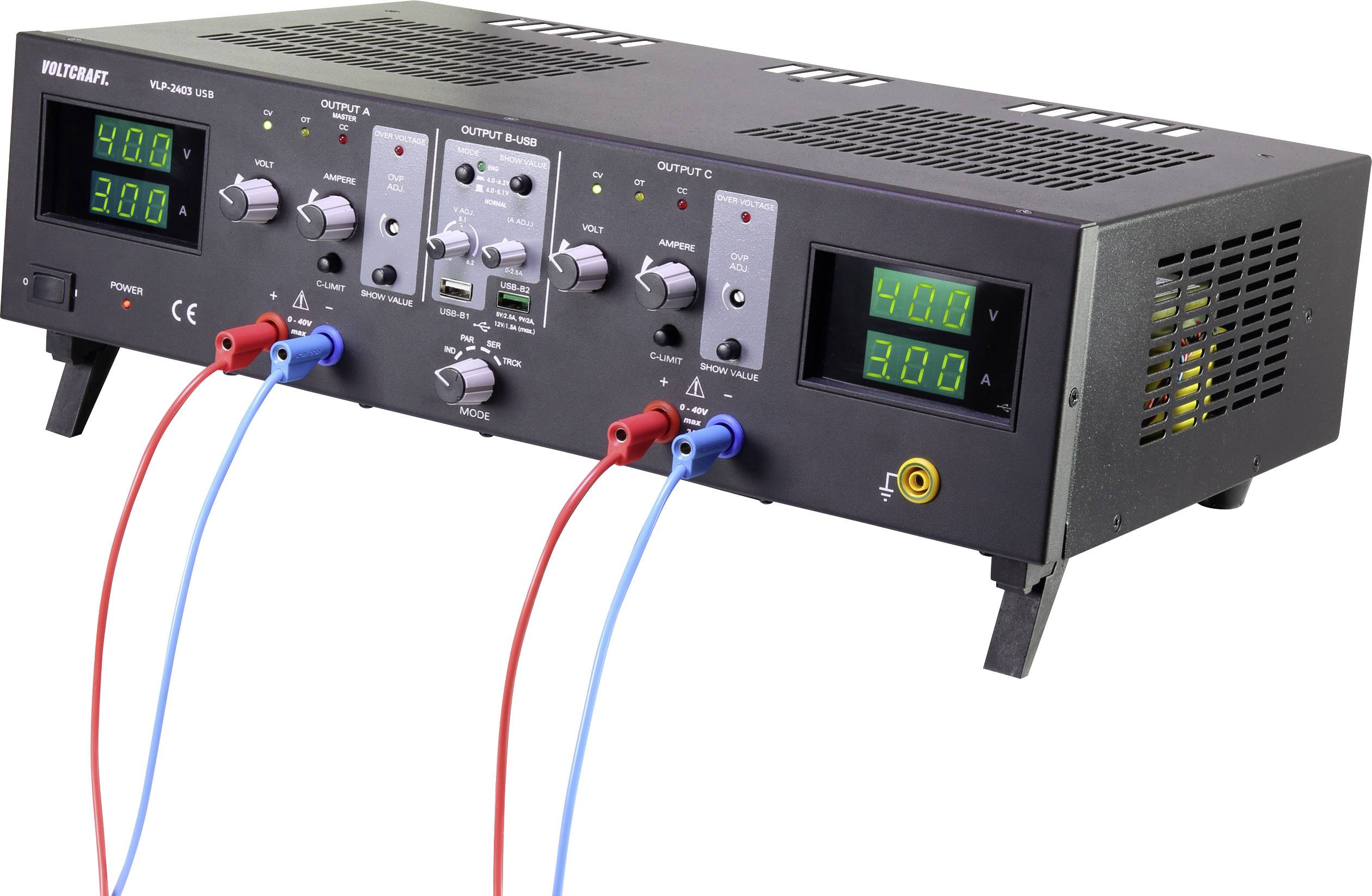 Buy VOLTCRAFT VLP-2403 USB Bench PSU (adjustable voltage) 0 - 40 V 0.01 ...