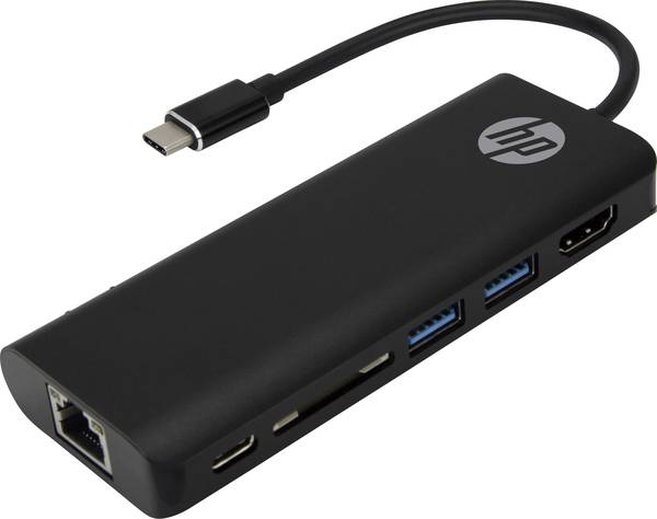 HP USB / HDMI / RJ45 / SD Adapter [1x USB 3.0 connector C - 1x HDMI ...