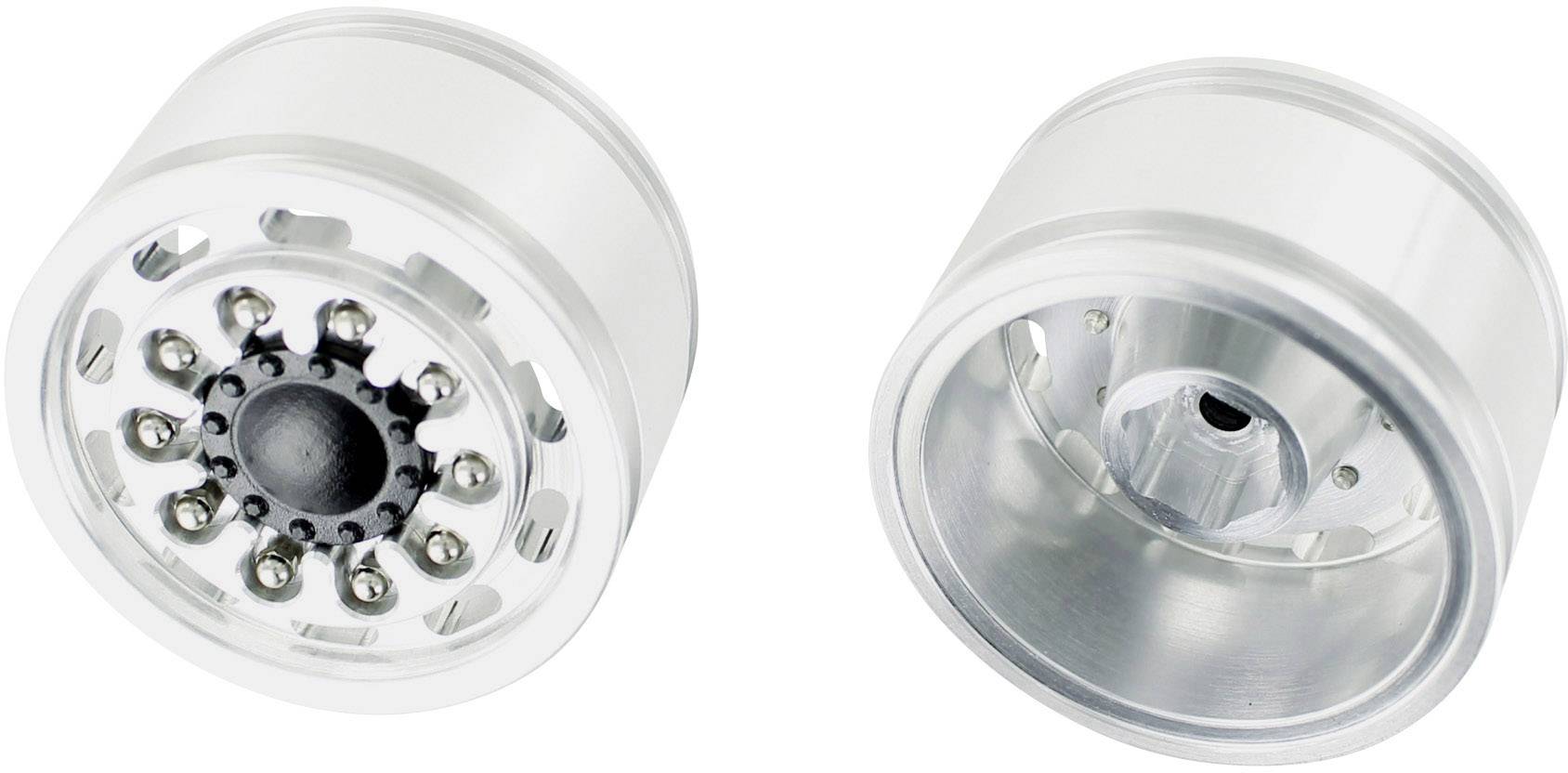 Buy Carson Modellsport 1:14 HGV Rims Aluminium Slotted hole Silver 2 pc ...