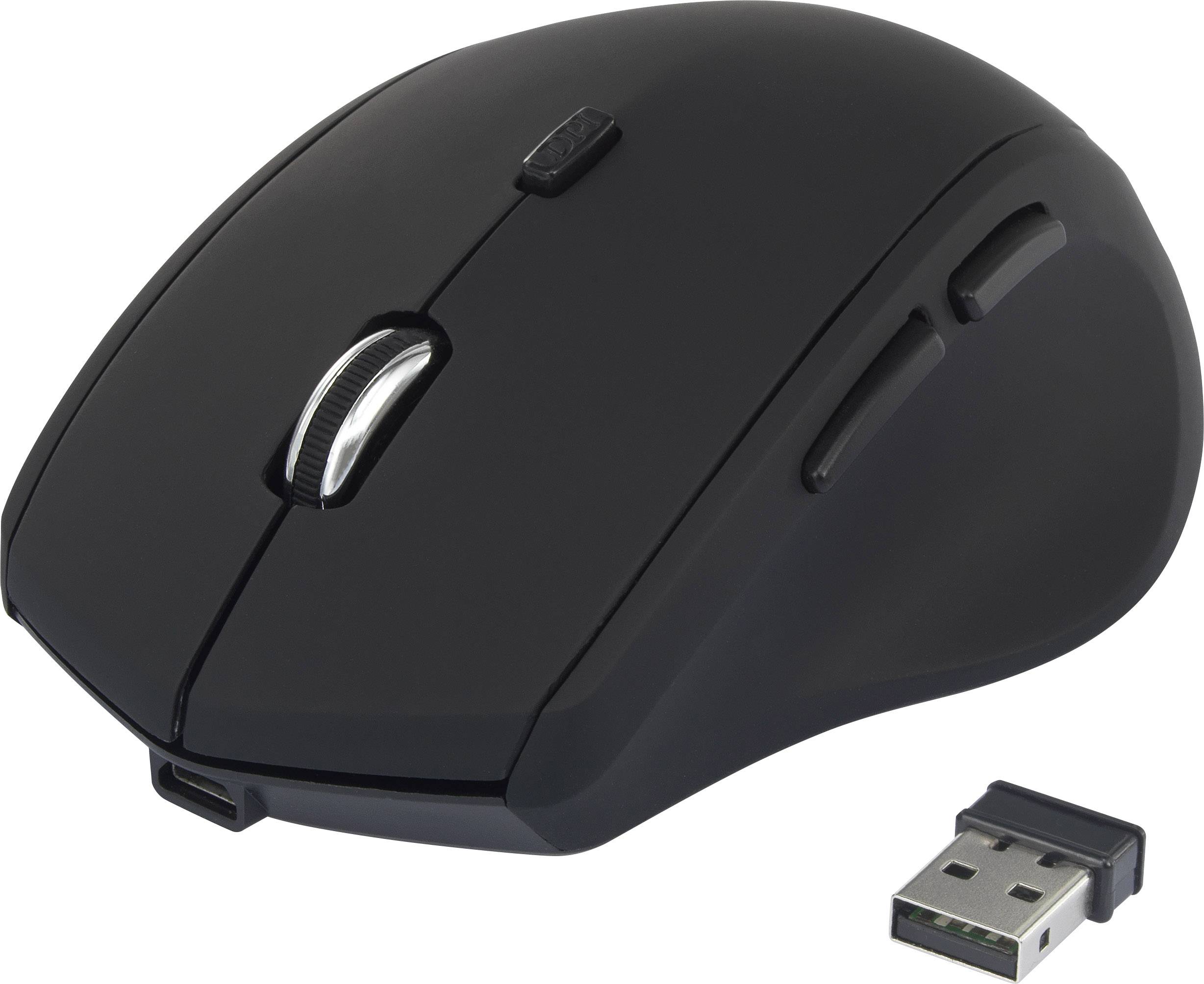 Renkforce RF-FM-CHARGE1 #####Kabellose Maus Radio Optical Black 6 null ...