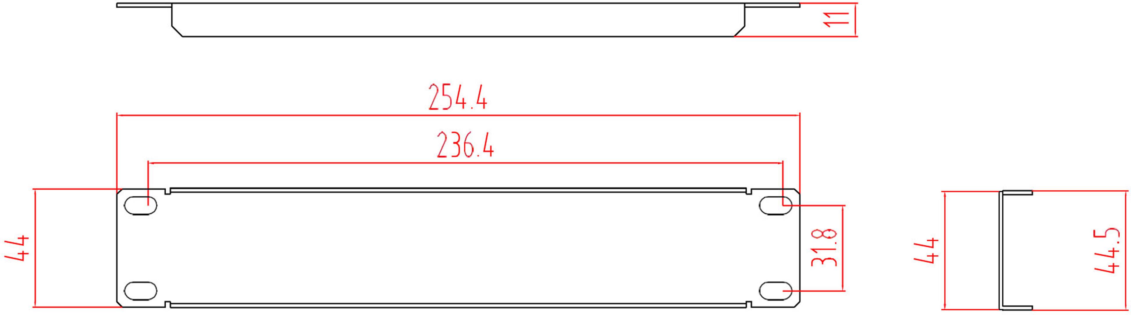 Buy Renkforce RF-3429158 10 inch Server rack cabinet blind 1 U Dark ...