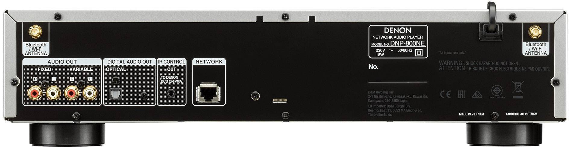 Denon DNP-800NE Network stereo receiver x Silver AirPlay, Bluetooth ...