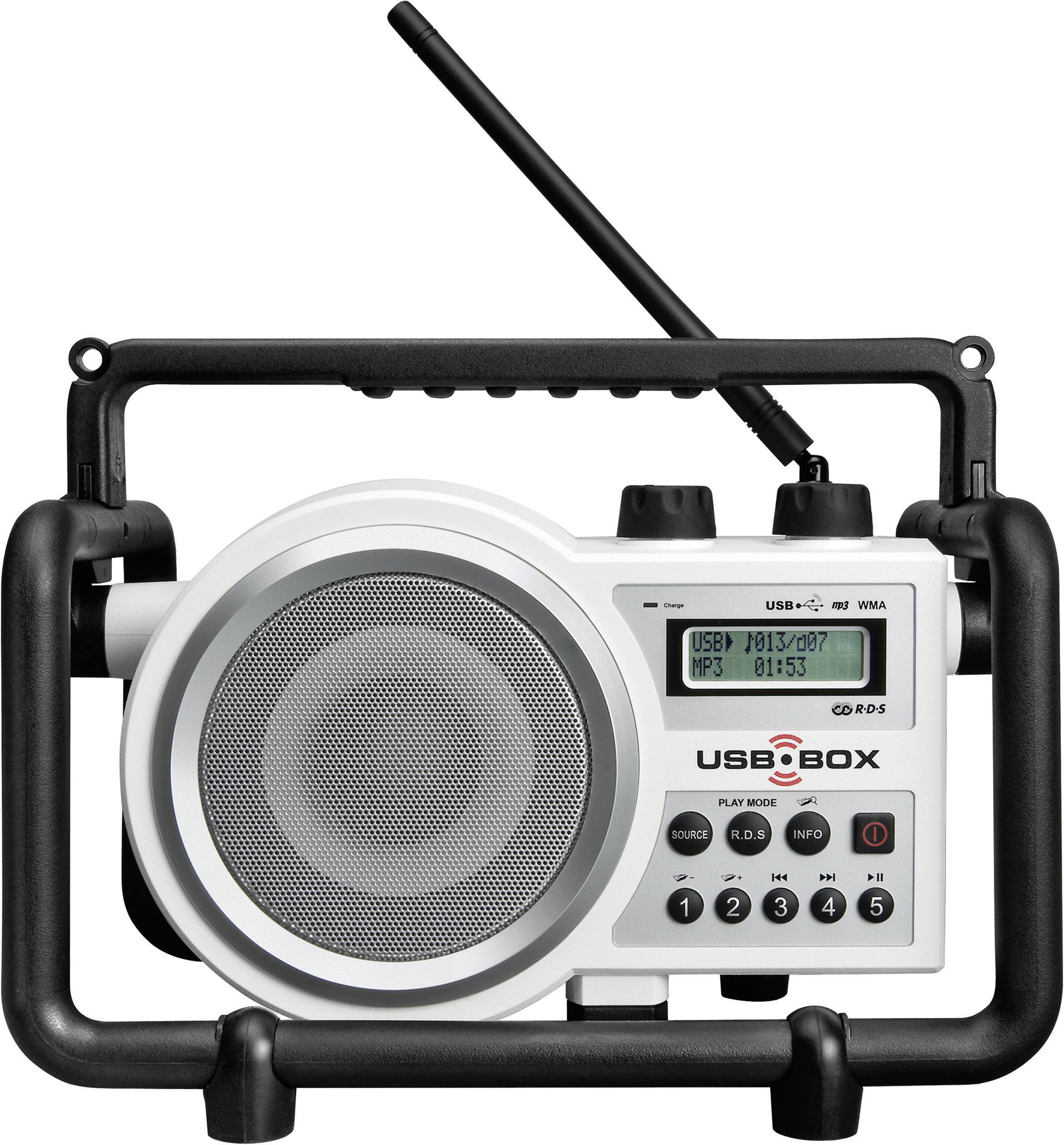 PerfectPro USB Box 2 FM Workplace radio AUX, SD, FM, USB splashproof ...