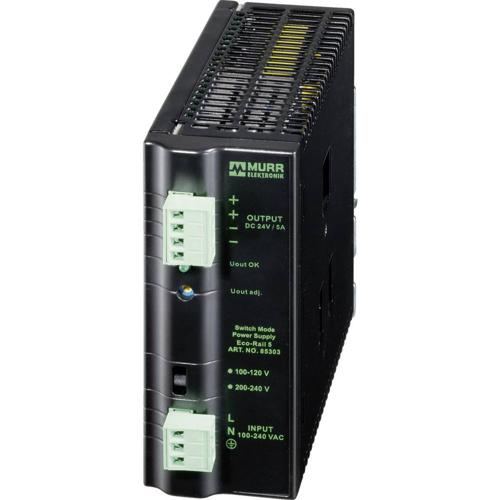 Murr Elektronik Eco-Rail 85302 Rail mounted PSU (DIN) 24 Vdc 2.5 A 60 W ... Murr Elektronik Eco-Rail 85302 Rail mounted PSU (DIN) 24 Vdc 2.5 A 60 W ...