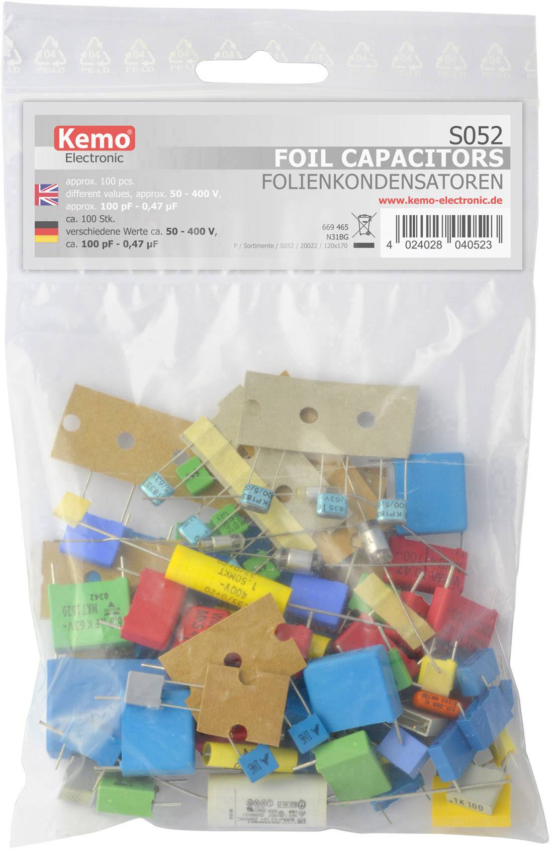 Buy Kemo S052 100 pc(s) FKP thin film capacitor set | Conrad Electronic