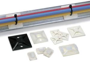 Buy HellermannTyton MB5A-PA66-NA-C1 Cable mount Self-adhesive, Screw fixing 151-28529 4x thread ...
