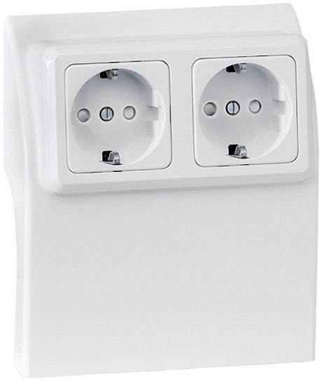Buy 75584 Skirting board Socket inset White 1 pc(s) | Conrad Electronic