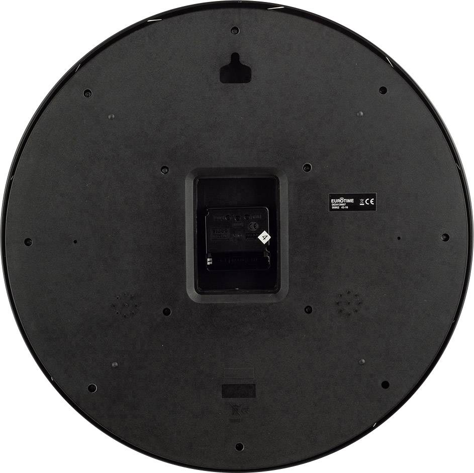 Buy EUROTIME 56862 Radio Wall clock 40 cm Black | Conrad Electronic