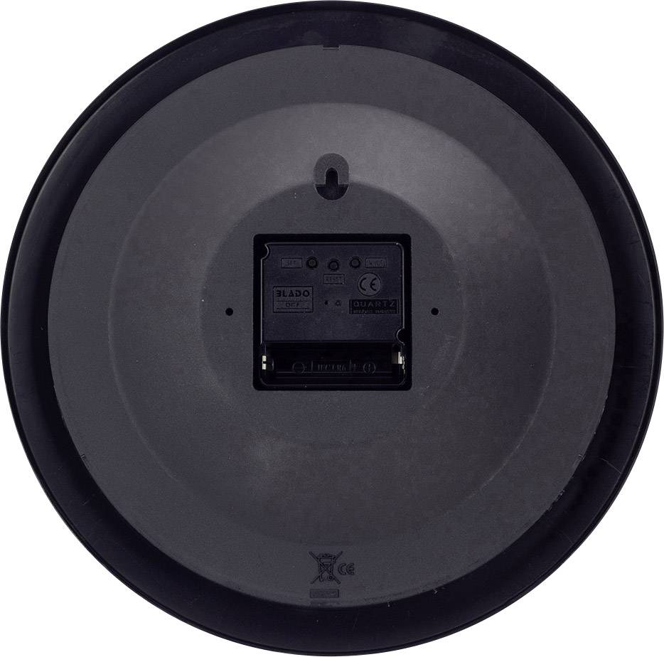 Buy EUROTIME 56787 Radio Wall clock 25 cm x 3.8 cm Silver | Conrad ...