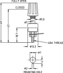 Buy Cliff TP/1 Pole terminal Blue 15 A 1 pc(s) | Conrad Electronic