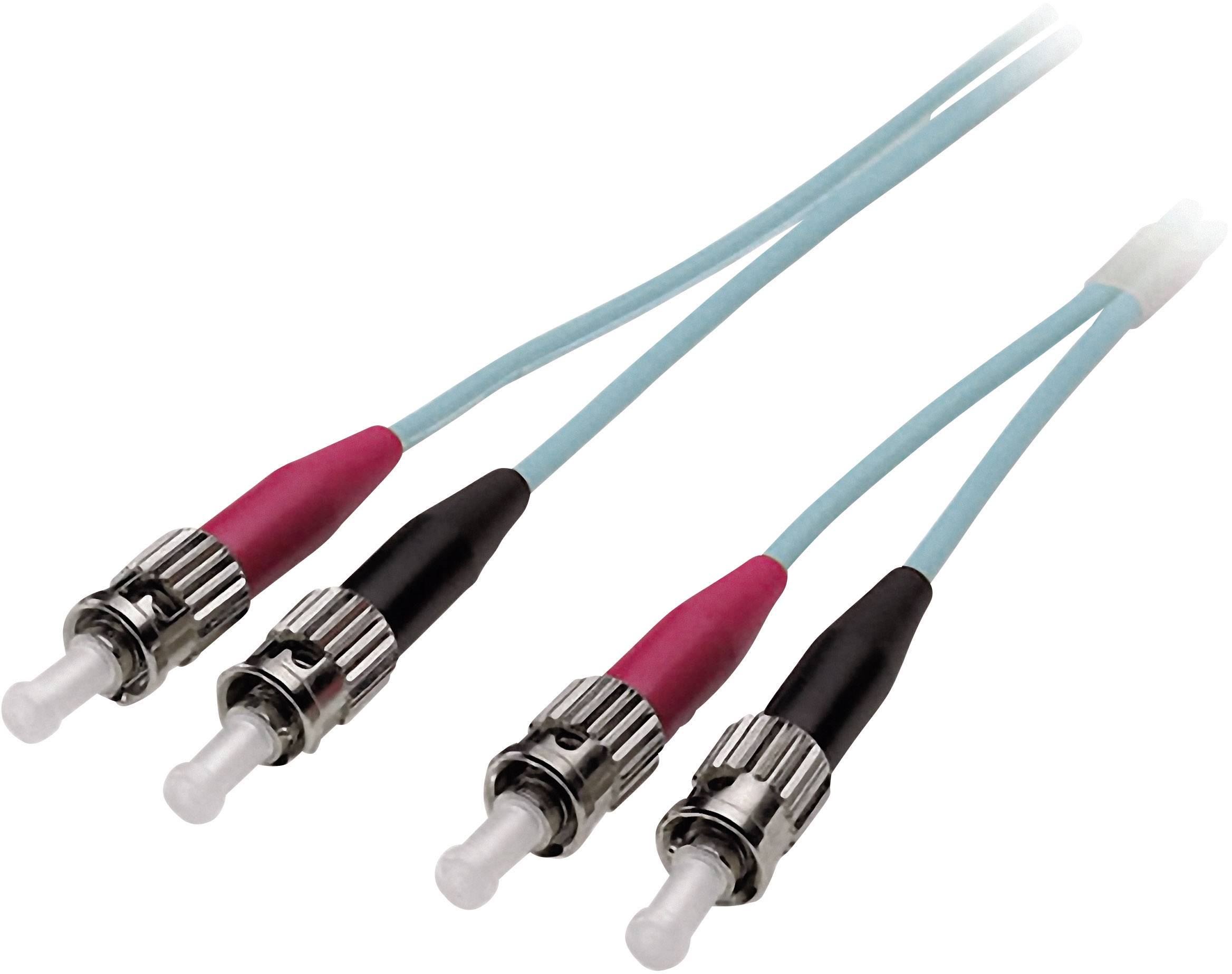 EFB Elektronik O0348.5 Fibreglass FO Cable [1x ST plug - 1x ST plug] 50 ...