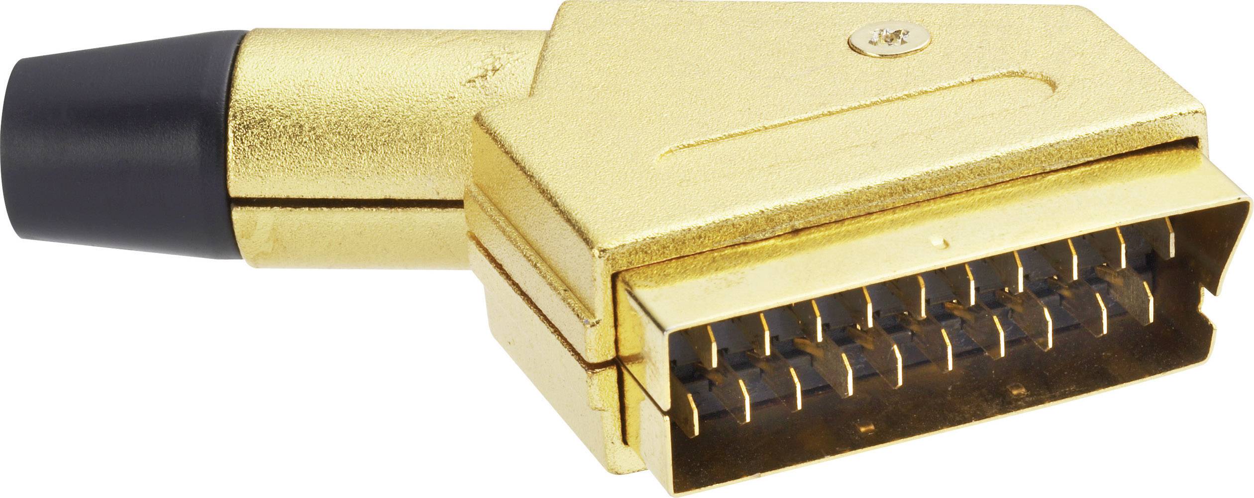 BKL Electronic 903021 SCART connector Plug, right angle Number of pins ...