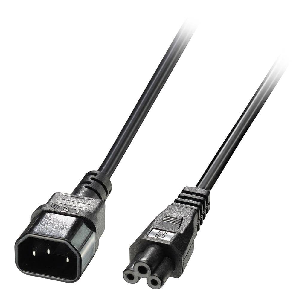 Buy LINDY Current Cable [1x IEC C14 plug - 1x C5 Mickey Mouse socket] 3 ...