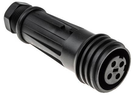 Buy Bulgin PX0921/04/S - 4 Pole IP68 Socket Connector, 900 Series ...