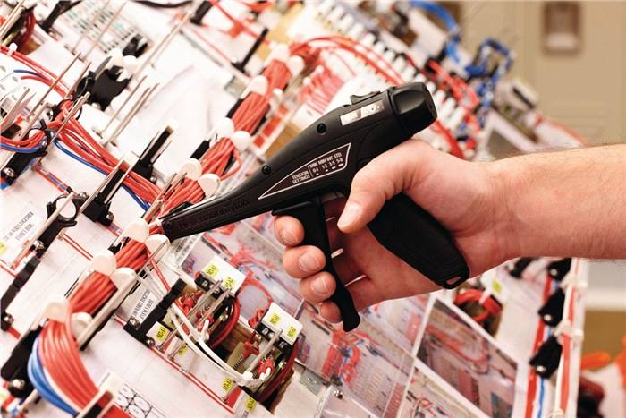 Buy HellermannTyton EVO7i Manual cable tie tool with plastic housing Blue-black | Conrad Electronic