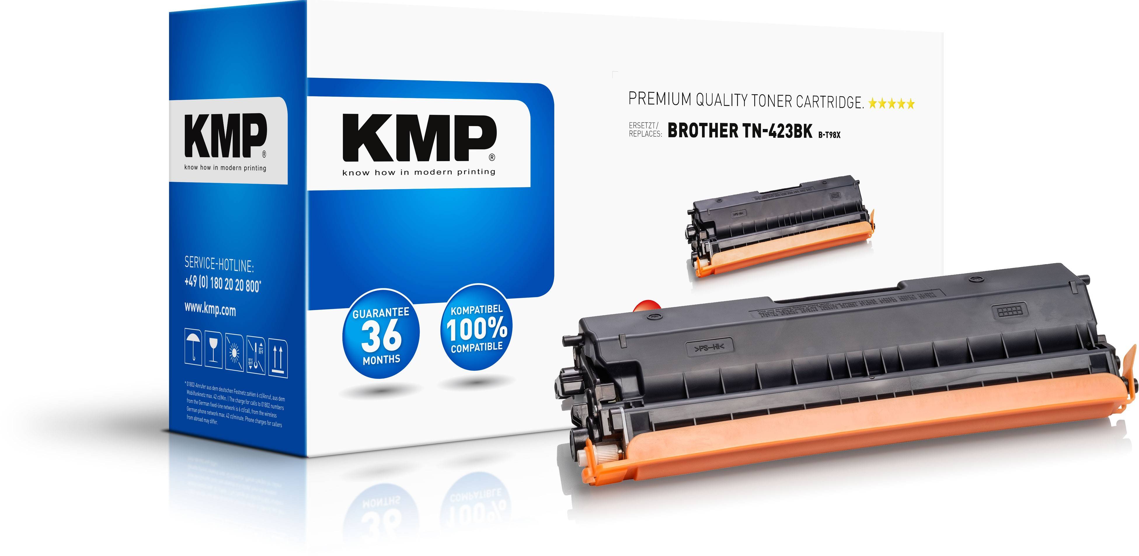 KMP Toner cartridge replaced Brother TN-423BK, TN423BK Compatible Black ...