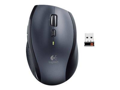 Buy Logitech M705 Marathon Ergonomic mouse Radio Laser Black Silver 7 Buttons 1000 dpi Ergonomic Conrad Electronic