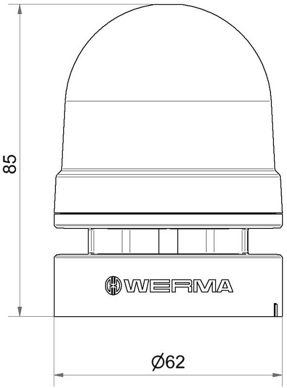 Buy Werma Signaltechnik Light Mini TwinLIGHT Combi 12VAC/DC YE 460.310. ...