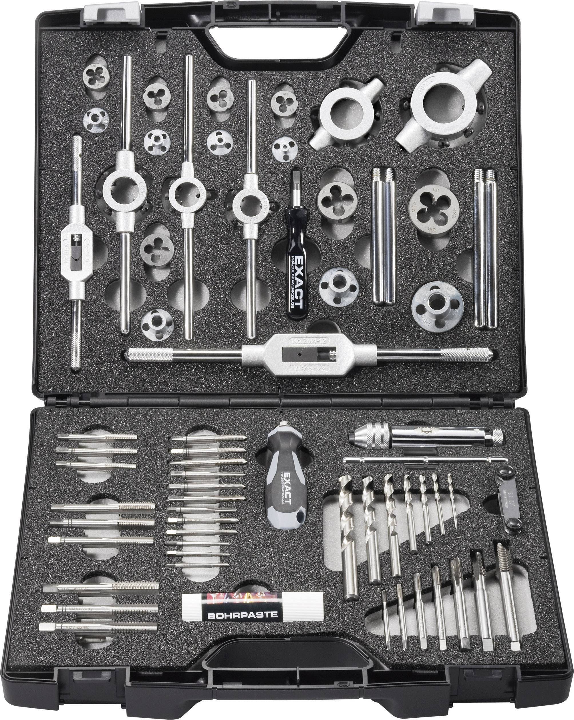 Buy Exact 70511 Tap tool kit 61-piece HSS metric M3, M4, M5, M6, M8 ...