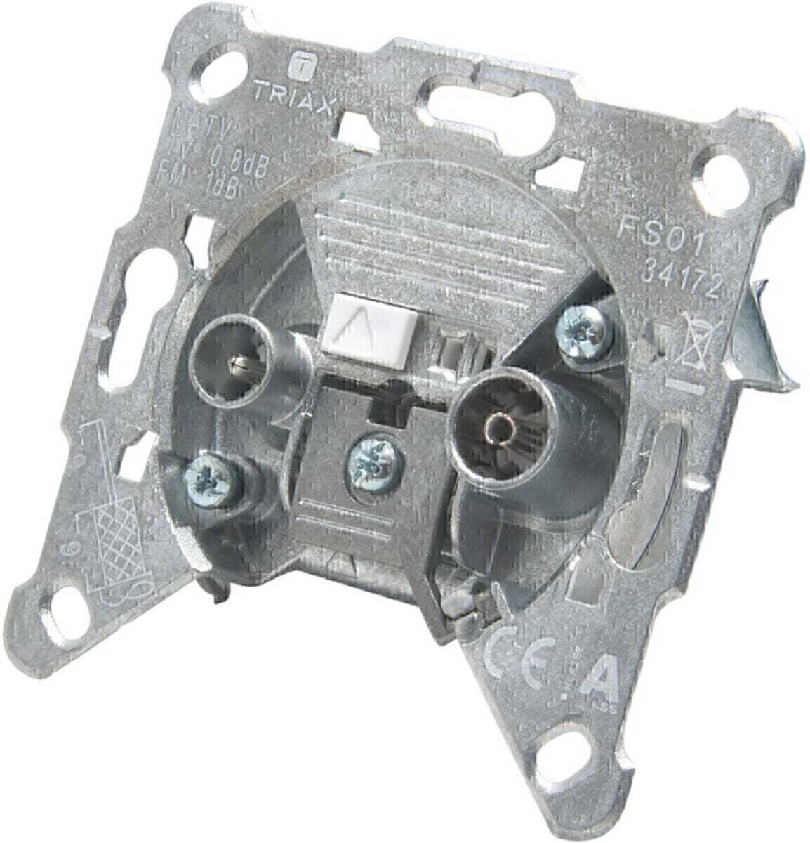 Buy Triax FS 01 Antenna socket FM, TV Flush mount Terminated | Conrad ...