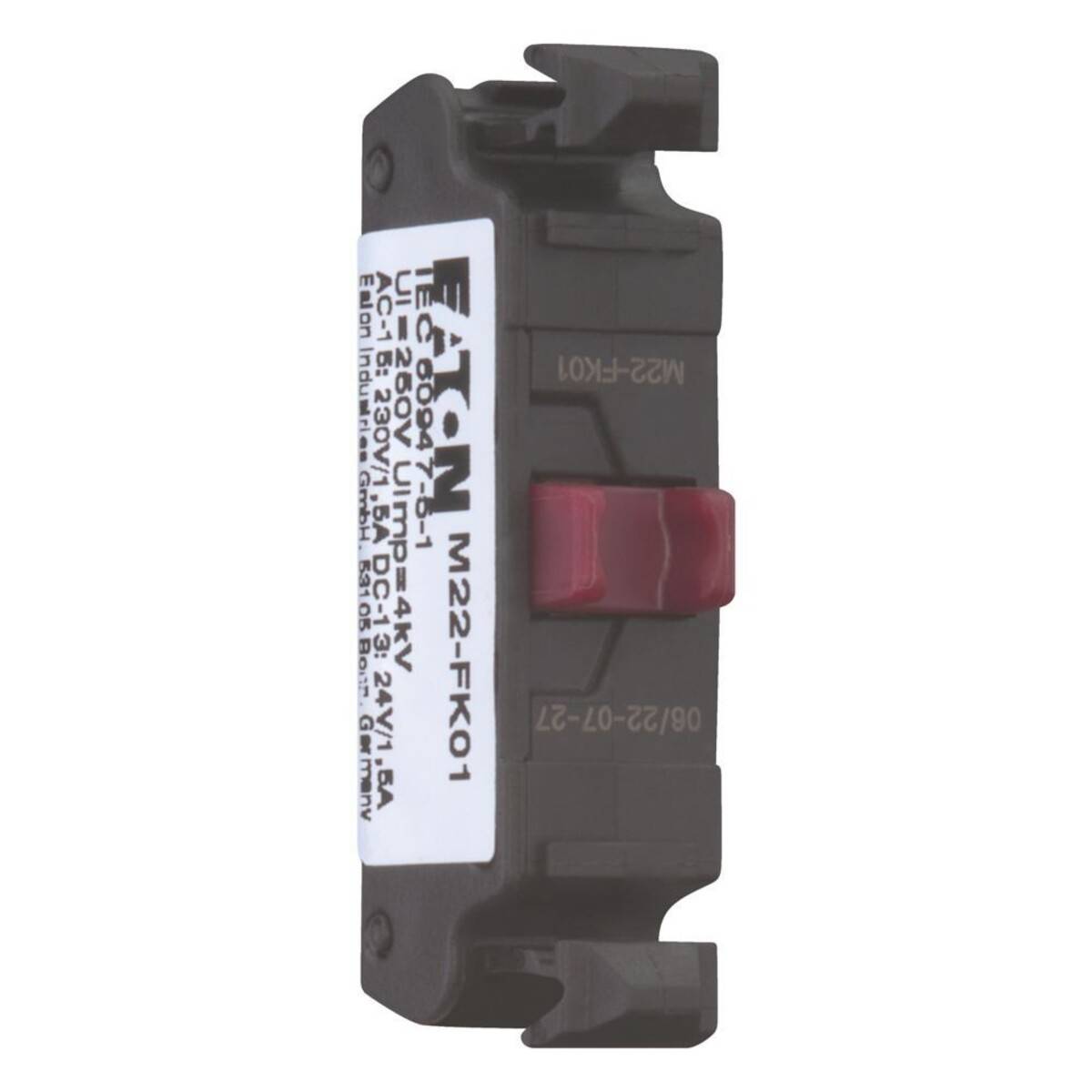 Buy Eaton M22-FK01 Contact 1 breaker momentary 230 V AC, 24 V DC 1 pc(s ...