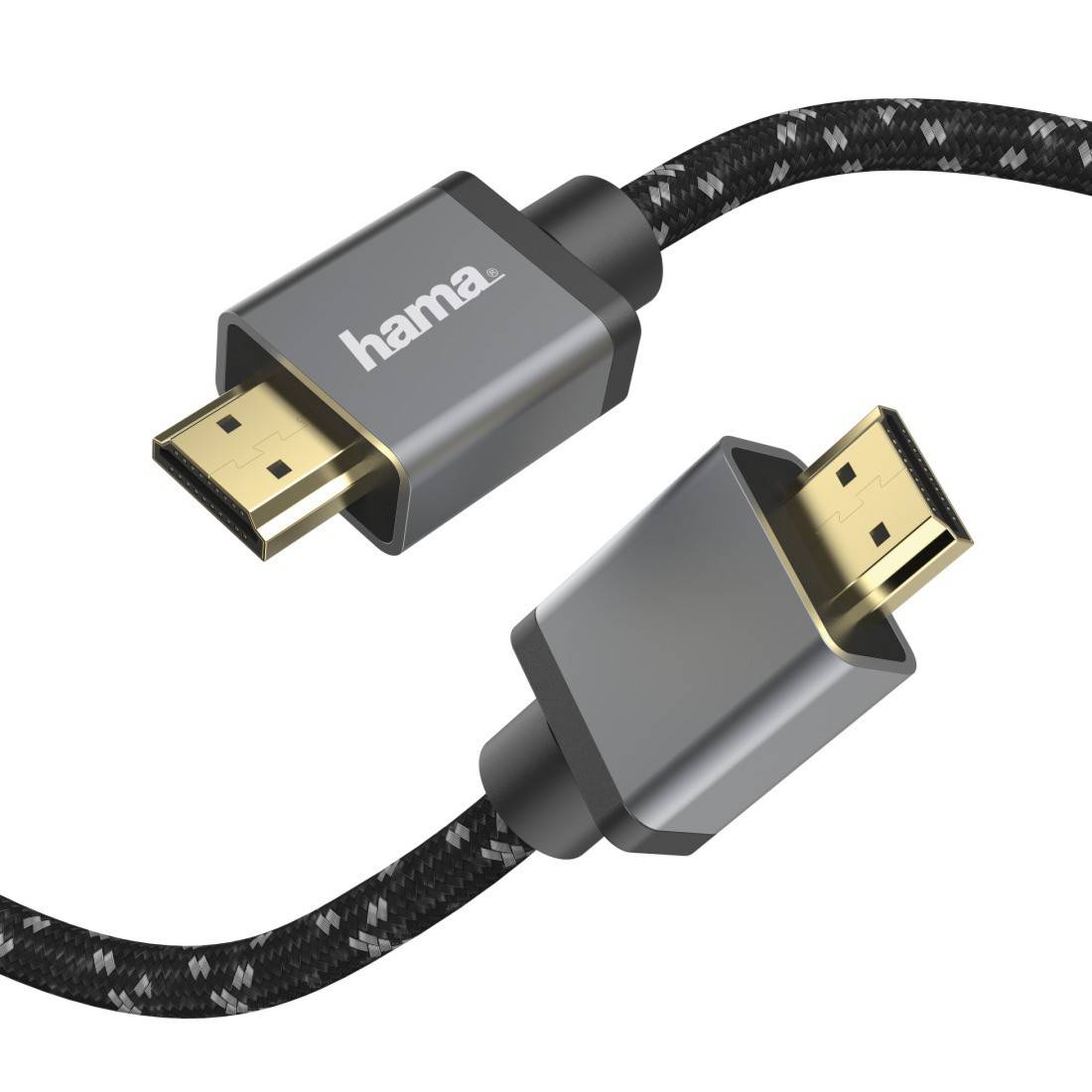 Buy Hama HDMI Cable HDMI-A plug, HDMI-A plug 2.00 m Grey, Black ...