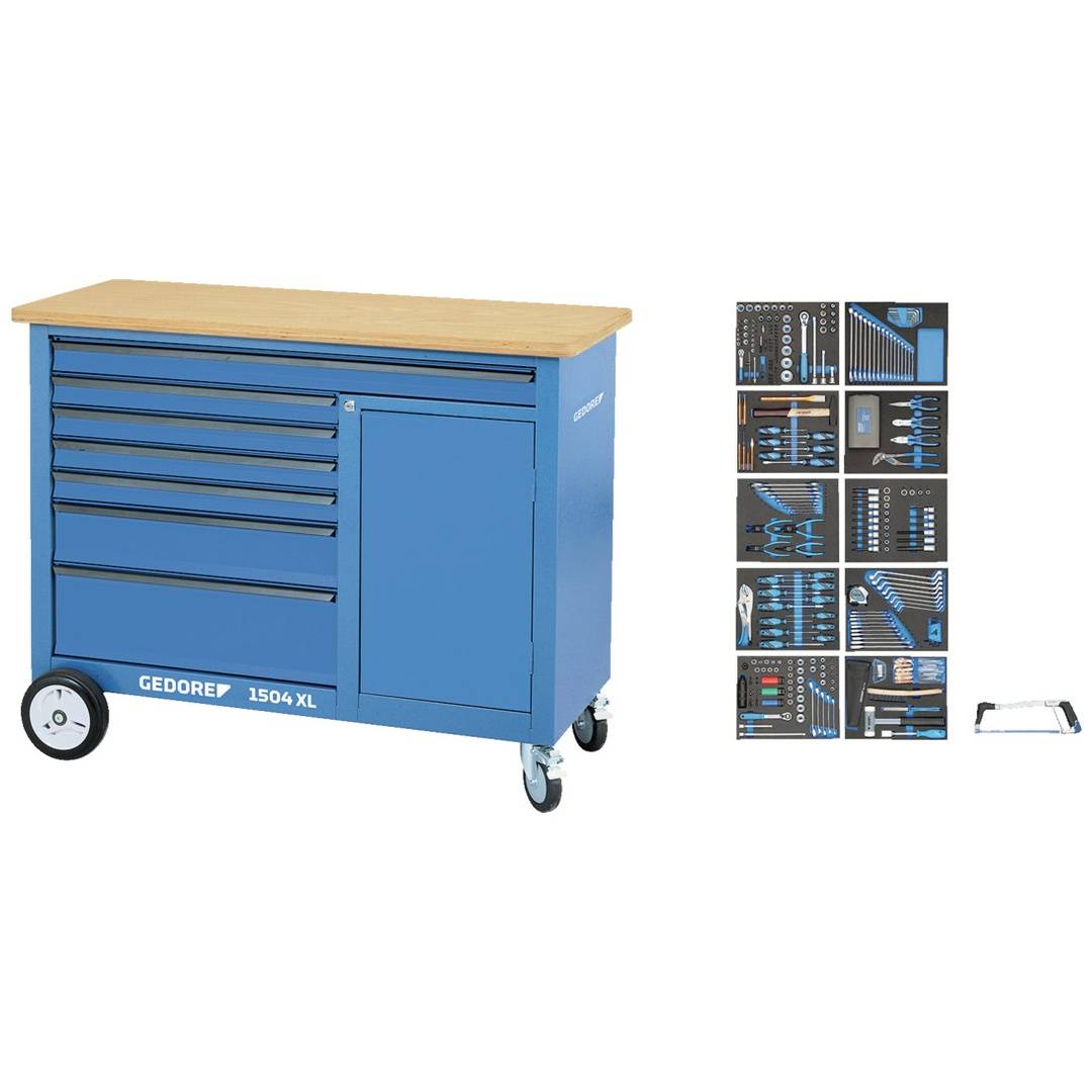 Buy Gedore 2980355 Workbench with 308 piece toolkit (W x H x D) 1250 x ...