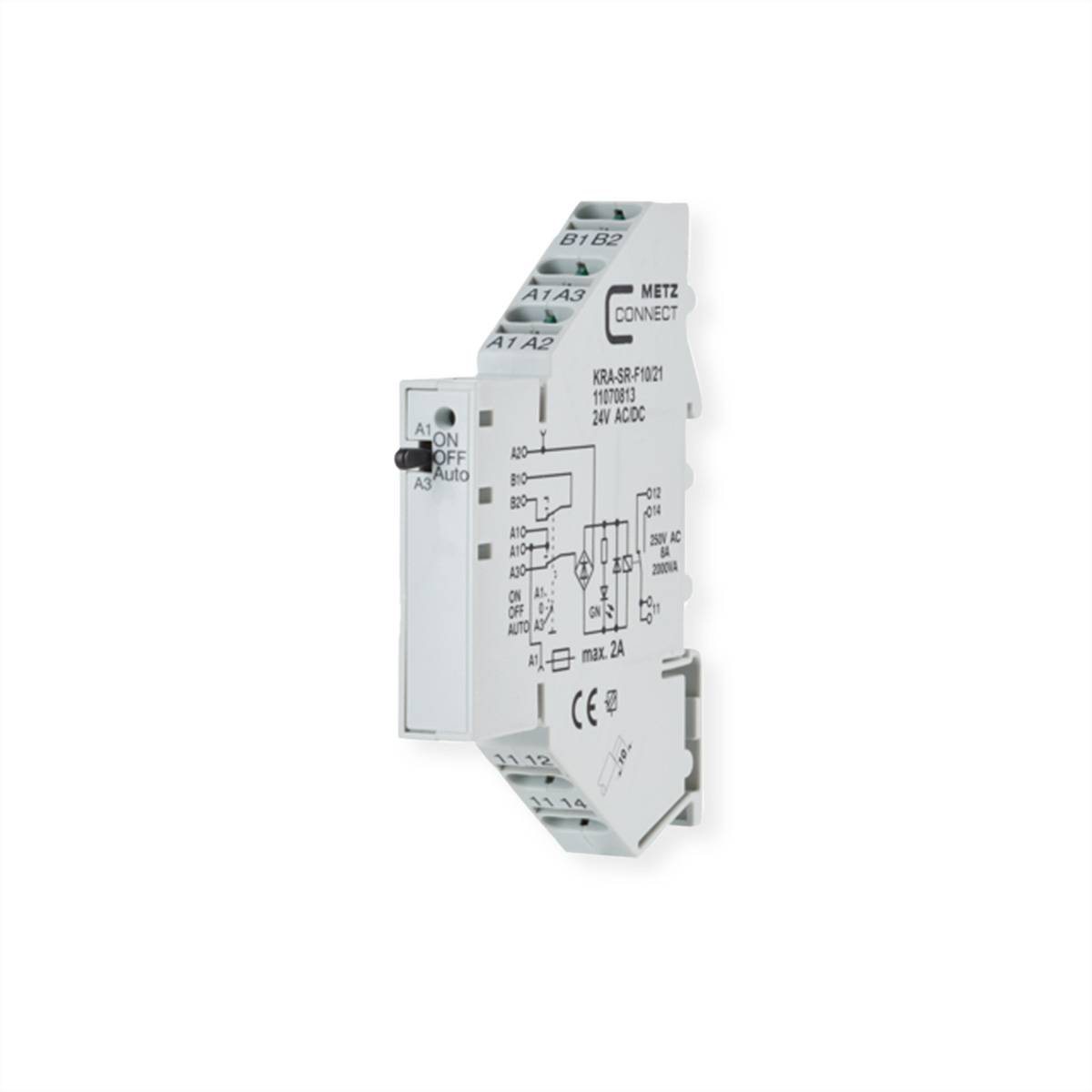 Buy Coupler module 24, 24 V AC, V DC (max) 1 change-over Metz Connect ...