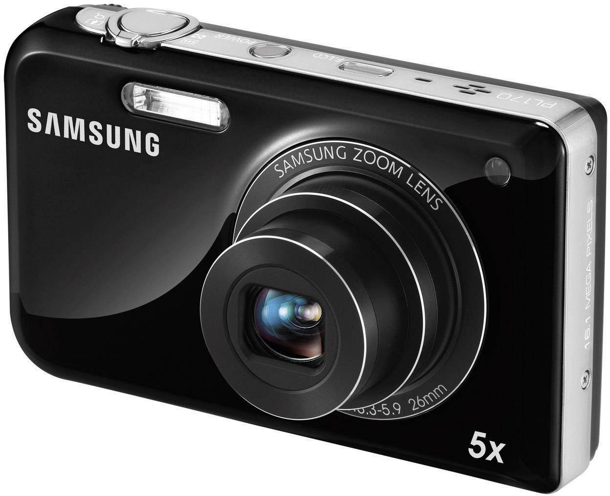 Samsung PL171 Digital Camera, 16.1 MPix, 5 x, 7.6 cm (3.0 Inch), 1280 x ...
