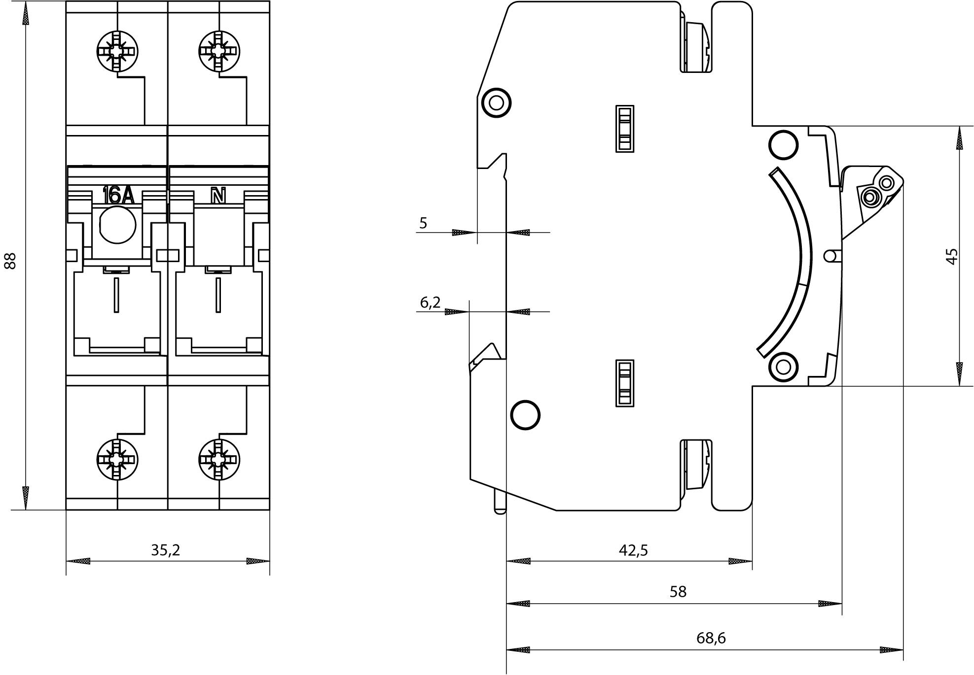 Siemens 5SG76510KK16 Interrupteur-sectionneur Taille du fusible = D01 ...