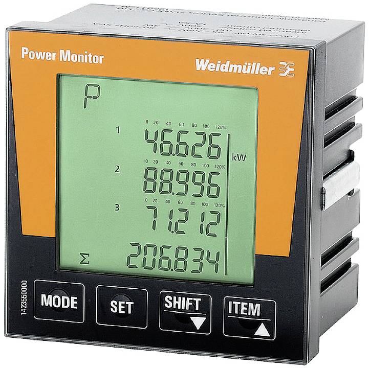 Weidmüller POWER MONITOR Appareil de mesure numérique à encastrer ...