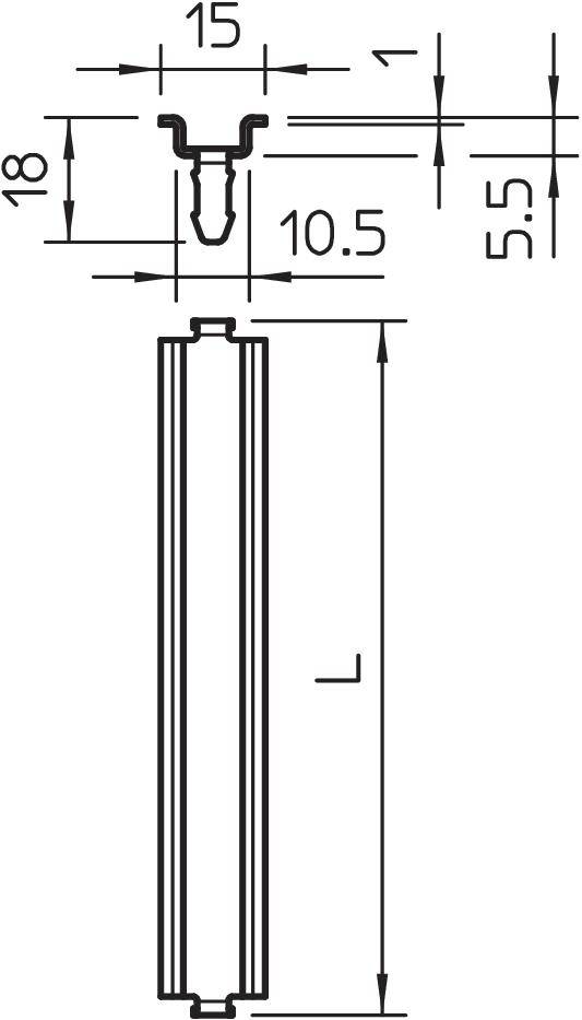 OBO Bettermann 46277 T250 Q GTP Rail non perforé acier 139 mm 10 pc(s ...