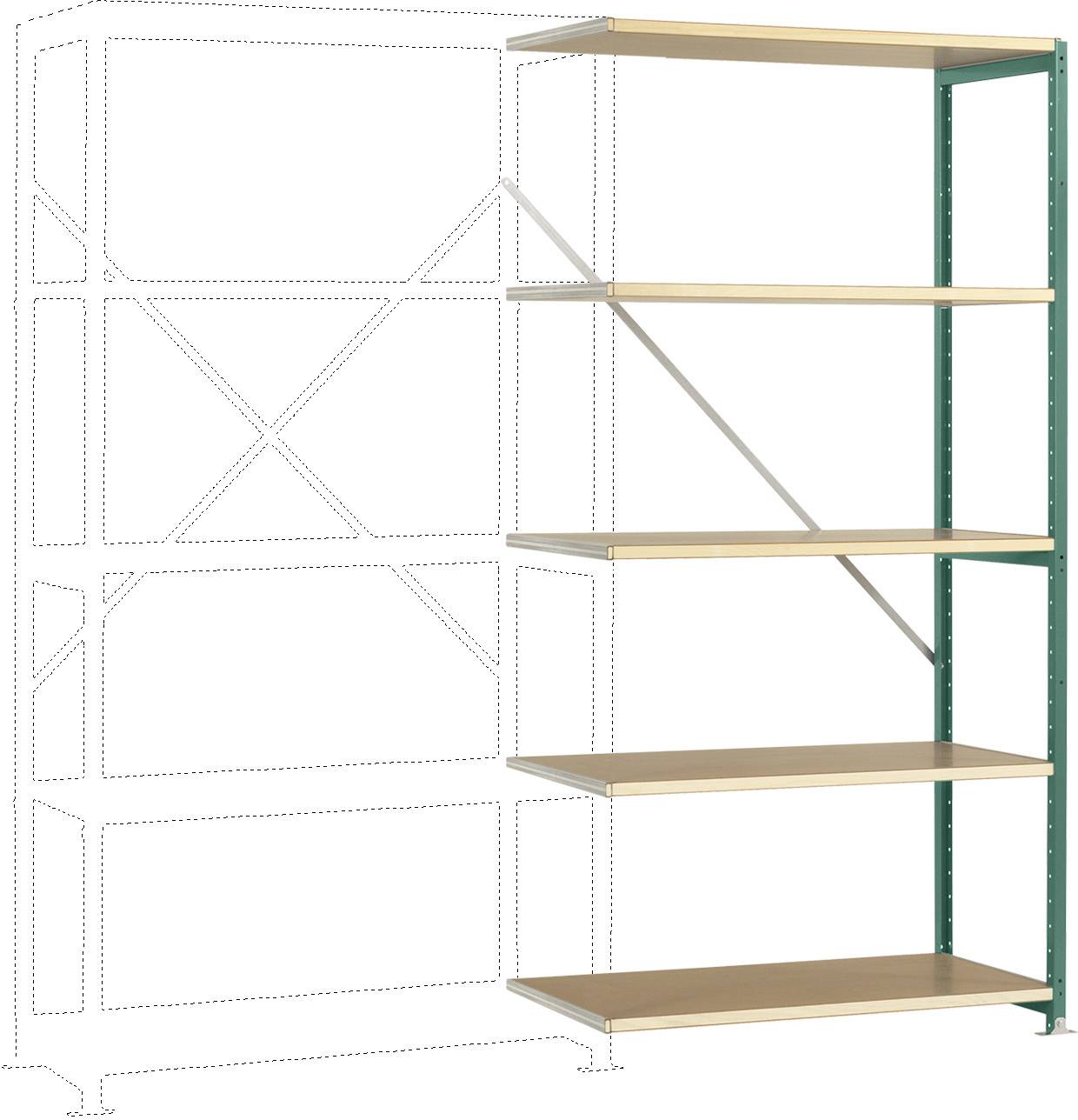 Rayonnage à tablettes - Module d'extension Manuflex RP1113.0001 (l x H ...