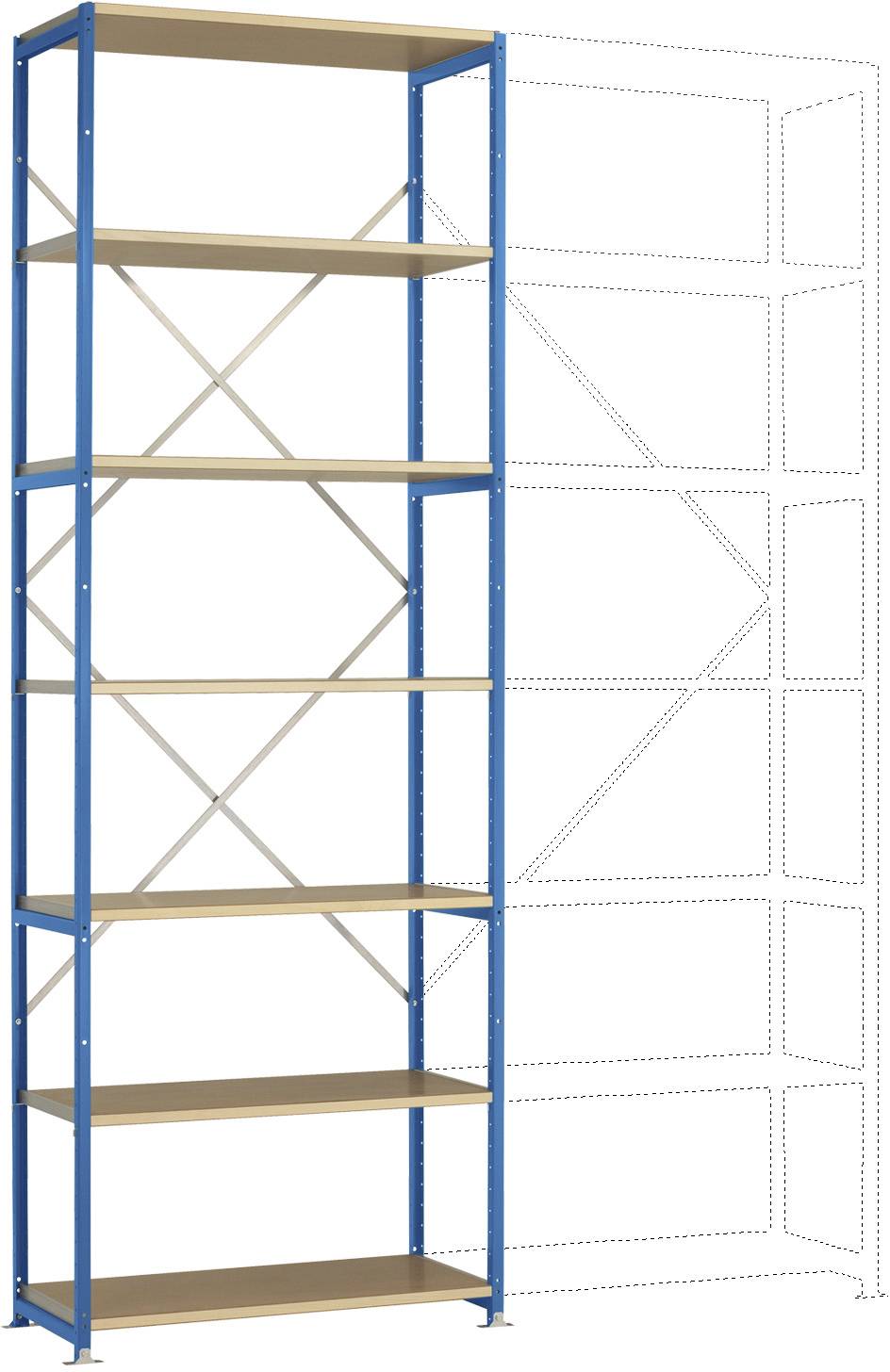 Rayonnage à tablettes - Module de base Manuflex RP1614.5012 (l x H x P ...