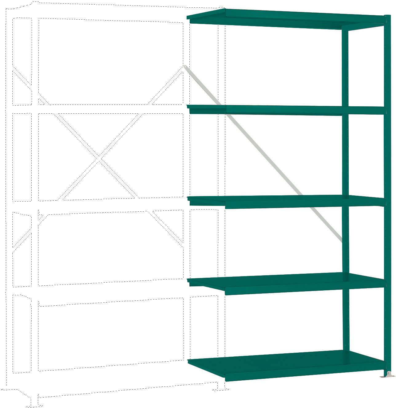 Rayonnage à tablettes - Module d'extension Manuflex RP1151.0001 (l x H ...