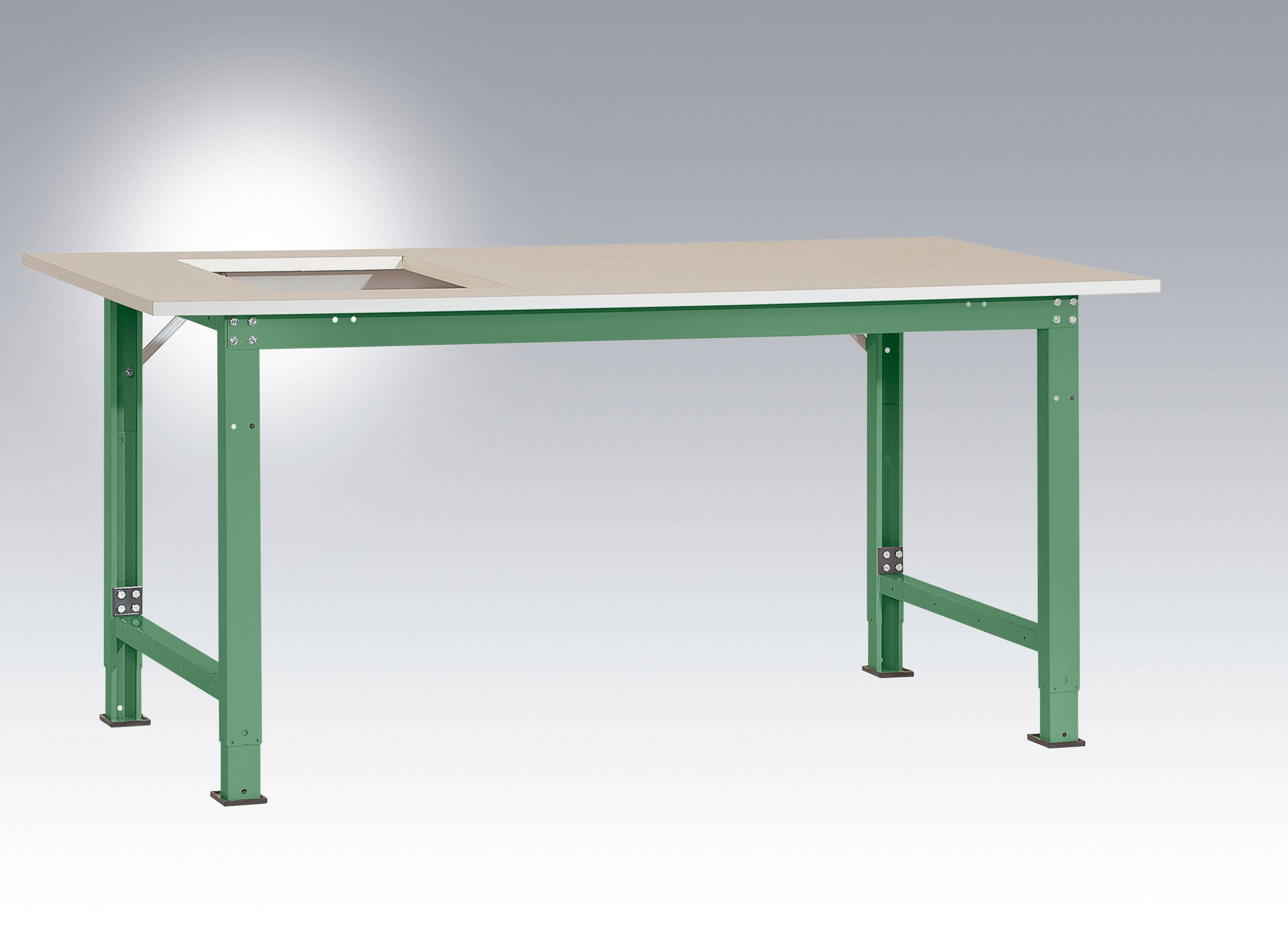 Manuflex AS0051.6011 Table de conditionnement PACKPOOL spéciale avec découpe de plaque pour ...