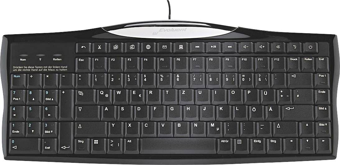 Evoluent USB Clavier allemand, QWERTZ | Conrad.fr