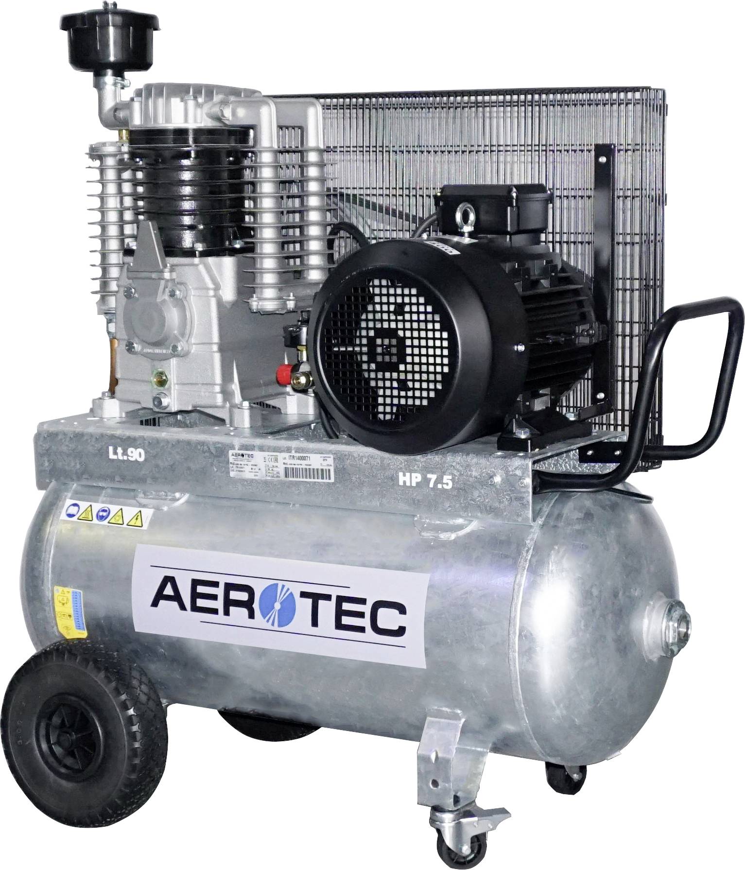 Aerotec Compresseur pneumatique 890-90 Z PRO - 400 V 90 l 10 bar ...