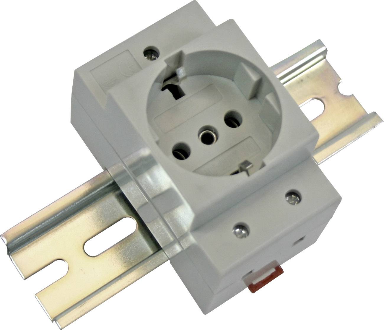 Elmeko Prise 2P+T modulaire ST-01 gris (L x l x H) 60 x 44 x 76 mm 1 pc ...